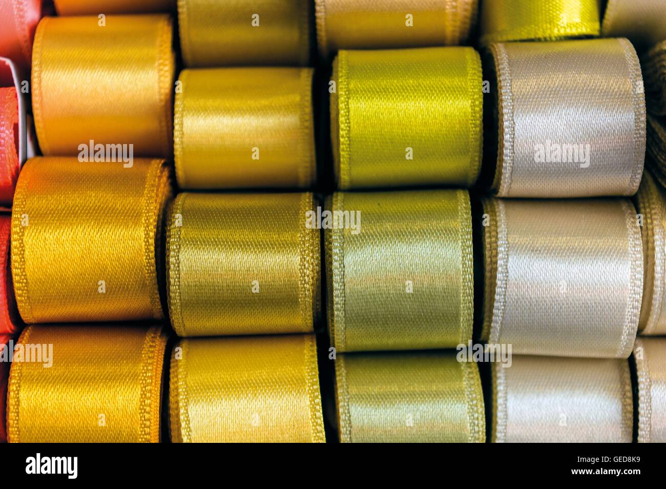 Ribbons in a Store Stock Photo - Alamy