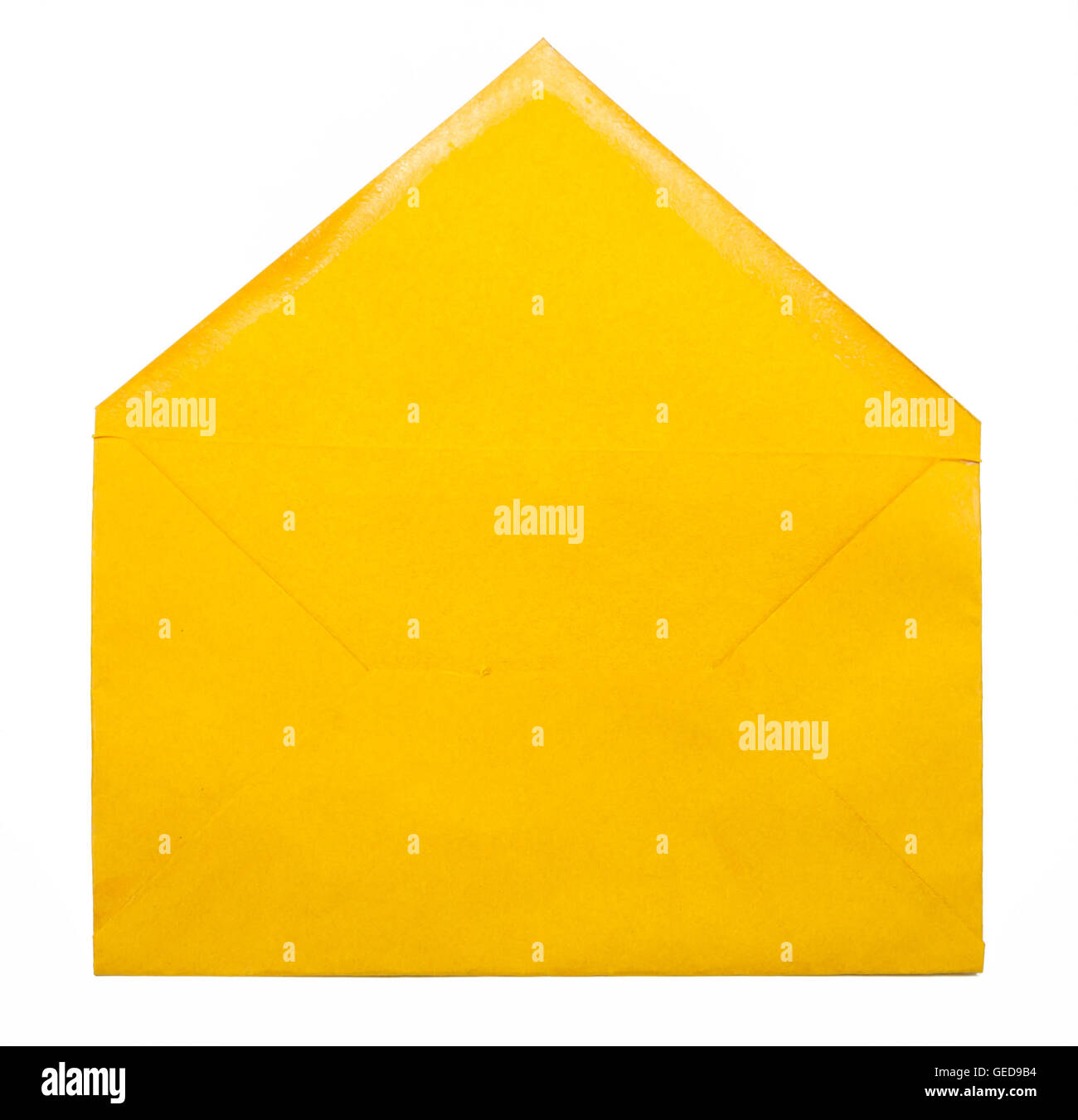 Brown paper envelope open in an isolated background Stock Photo - Alamy