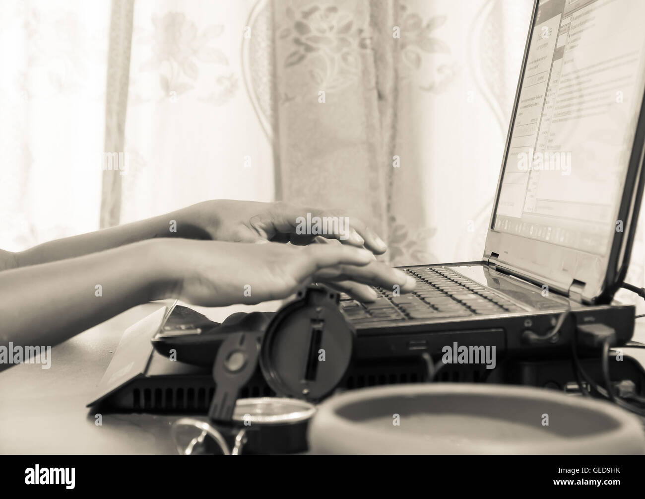 Training typing hi-res stock photography and images - Alamy