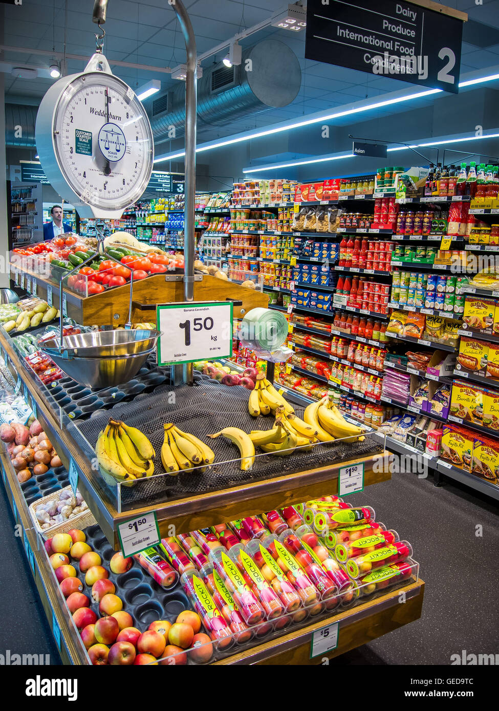 Sydney, Australia. 25th July, 2016. Inside view of Woolworths' York ...