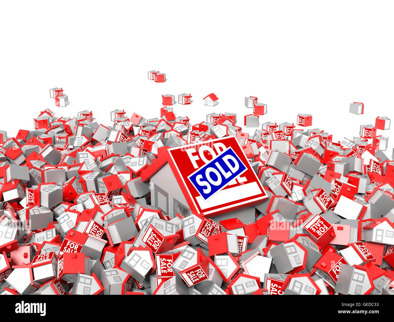 Real Estate and property background, original 3d rendering Stock Photo ...