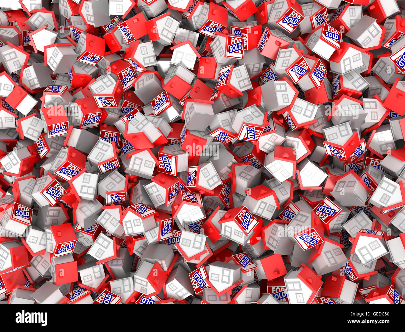 Real Estate and property background, original 3d rendering Stock Photo ...