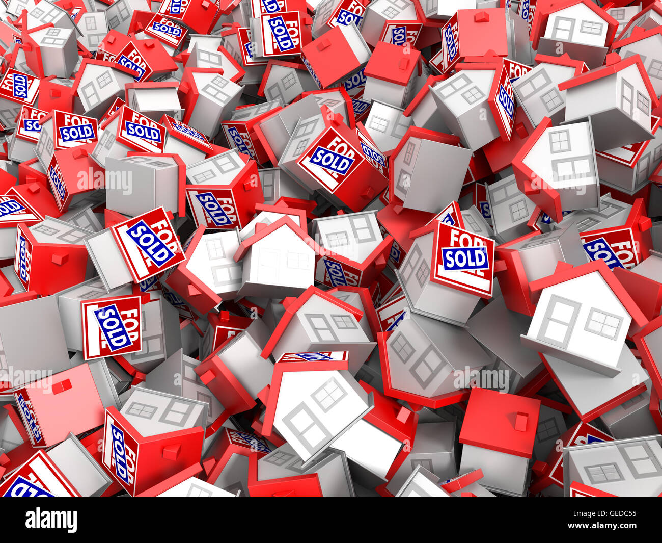 Real Estate and property background, original 3d rendering Stock Photo ...