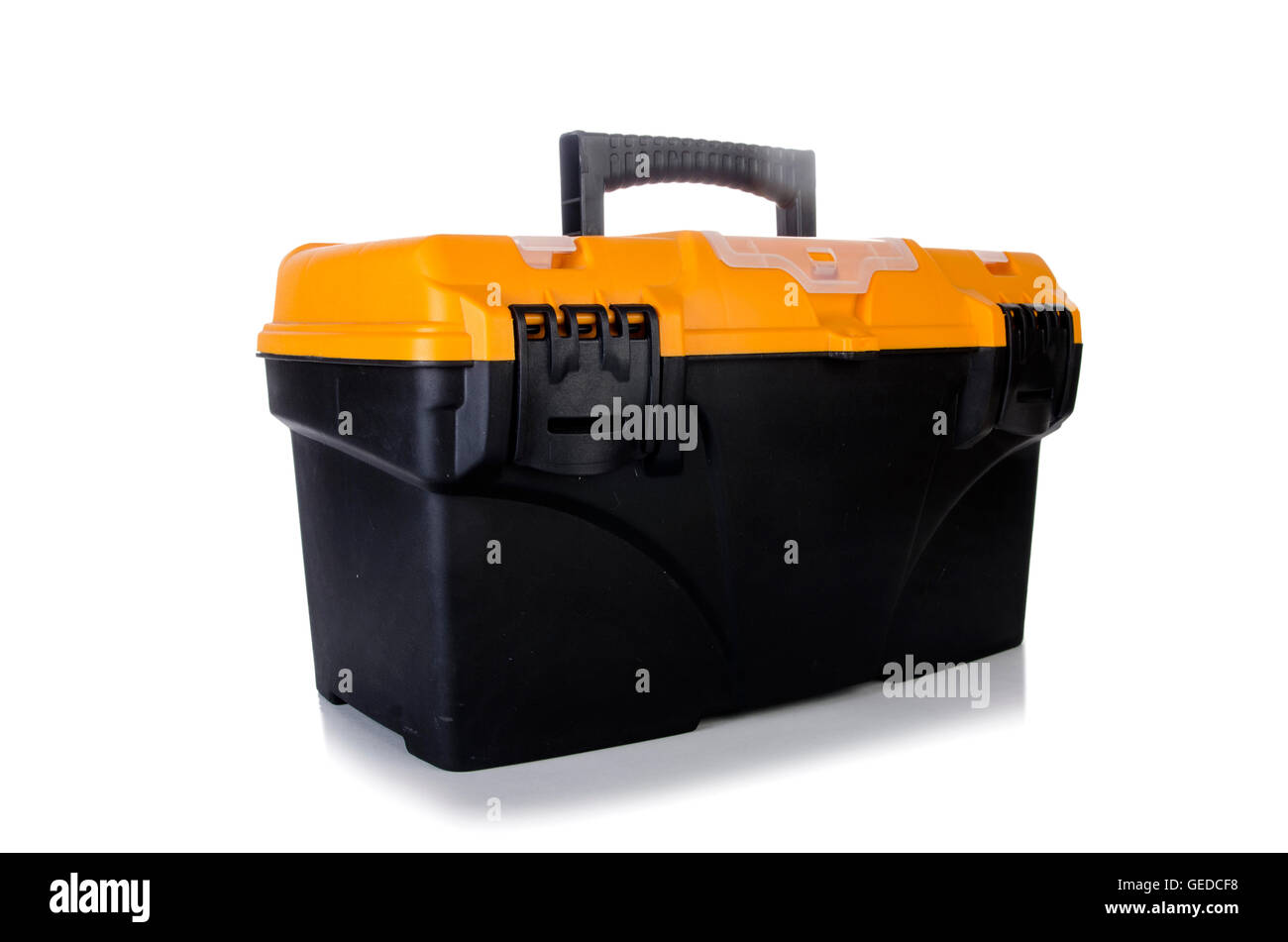 Toolkit box isolated on the white background Stock Photo - Alamy