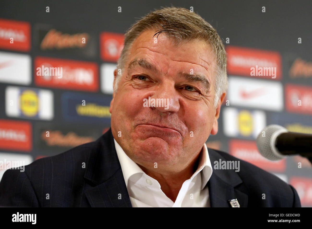 England manager Sam Allardyce during a press conference at the Hilton ...