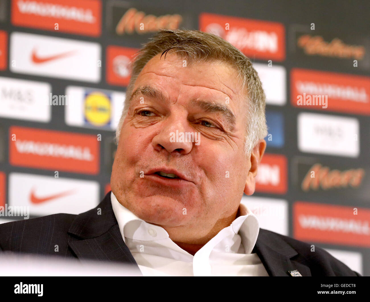 England manager Sam Allardyce during a press conference at the Hilton ...