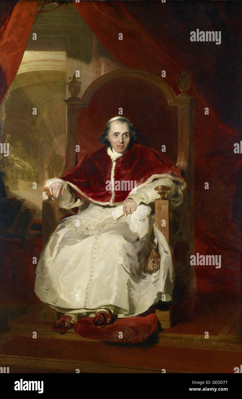 Sir Thomas Lawrence - Pope Pius VII (1742-1823 Stock Photo - Alamy