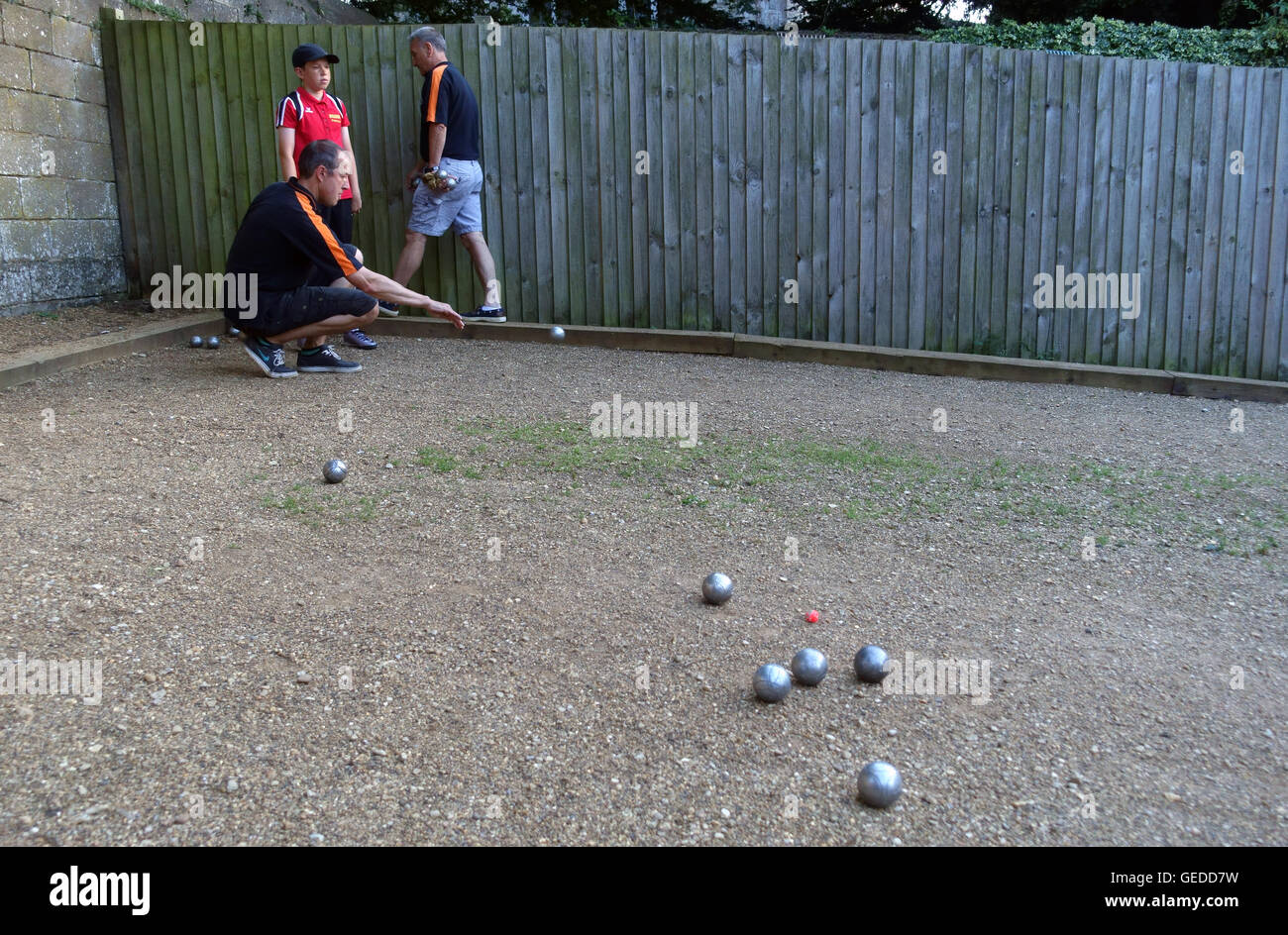 petanque being played in Rutland at a league match Stock Photo - Alamy