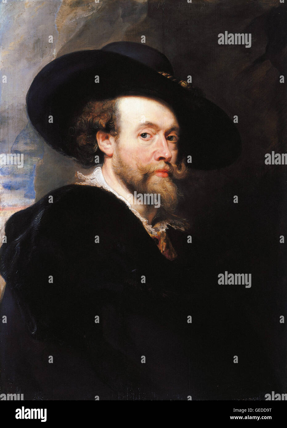 Sir Peter Paul Rubens - Portrait of the Artist Stock Photo - Alamy