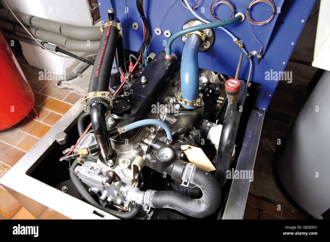 Cogeneration or combined heat and power unit, CHP Stock Photo - Alamy