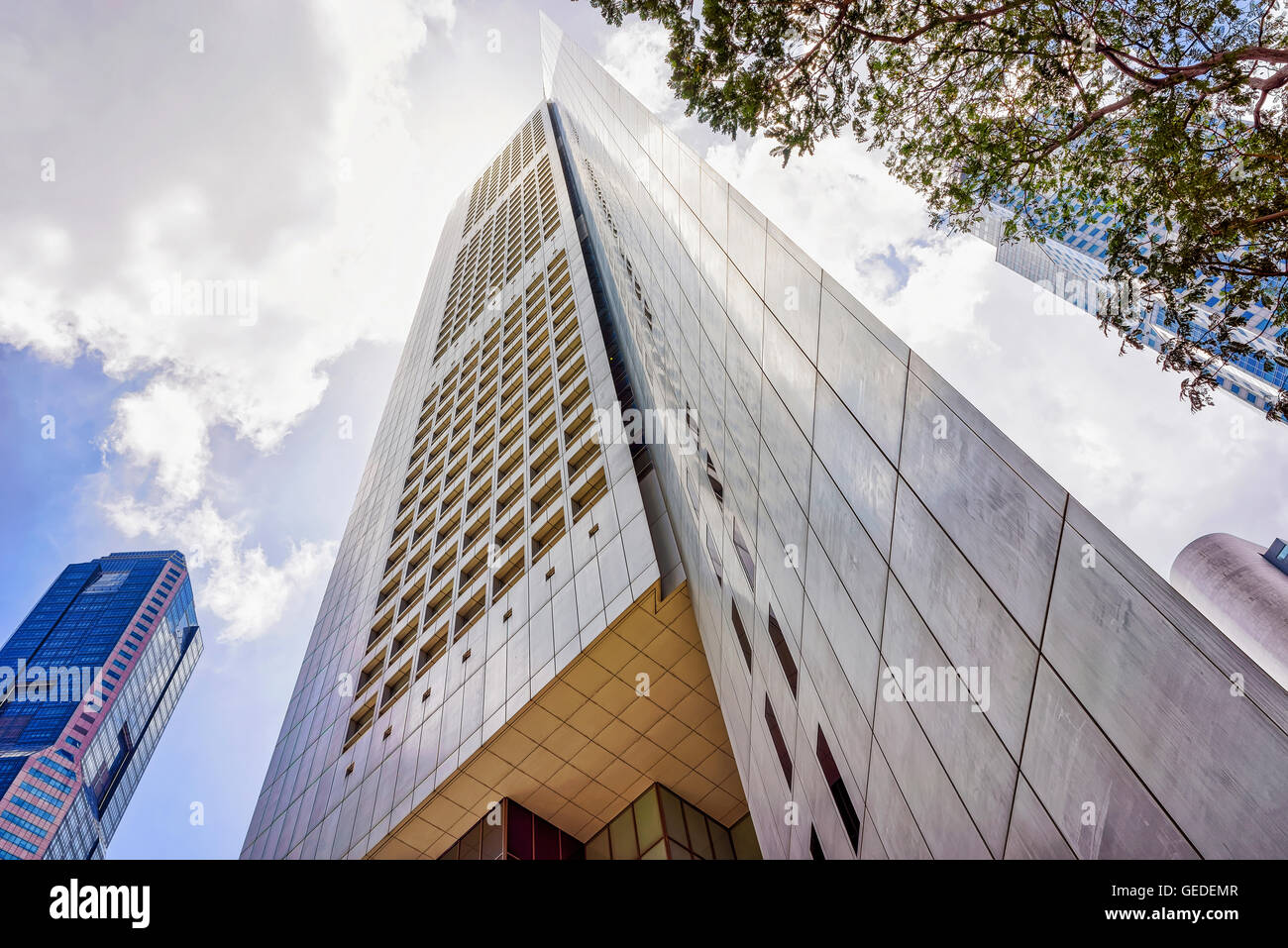 Singapore, Singapore - March 1, 2016: Overseas Union Bank Center OUB ...