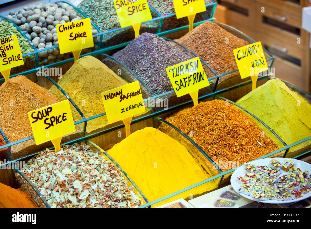 Famous turkish sweets Stock Photo - Alamy