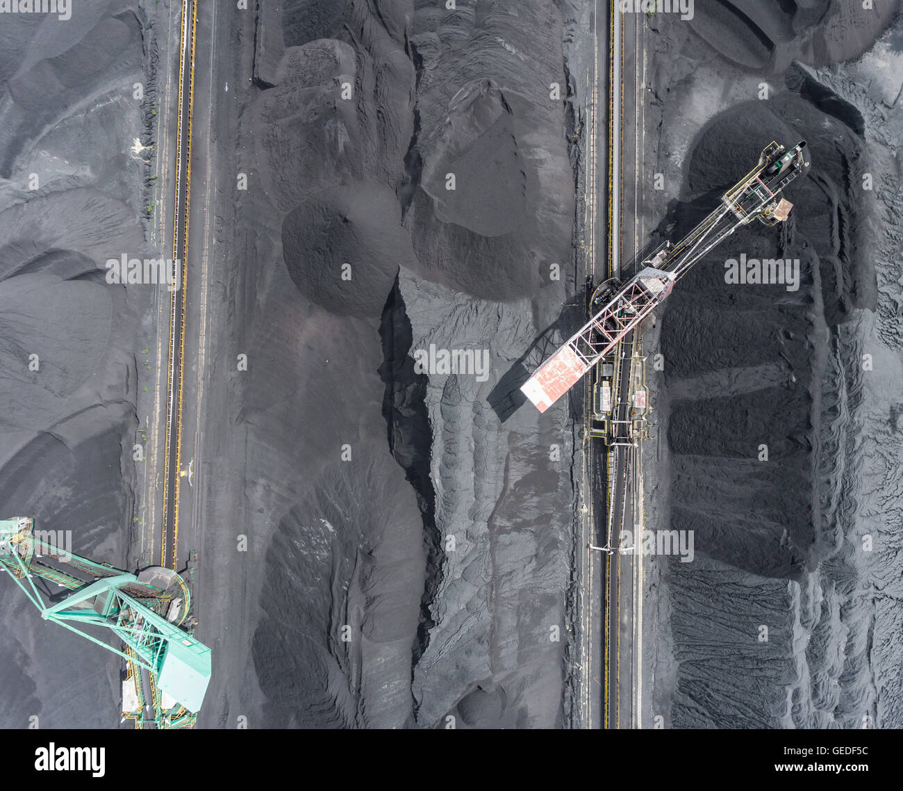 Open cast mining from air hi-res stock photography and images - Alamy