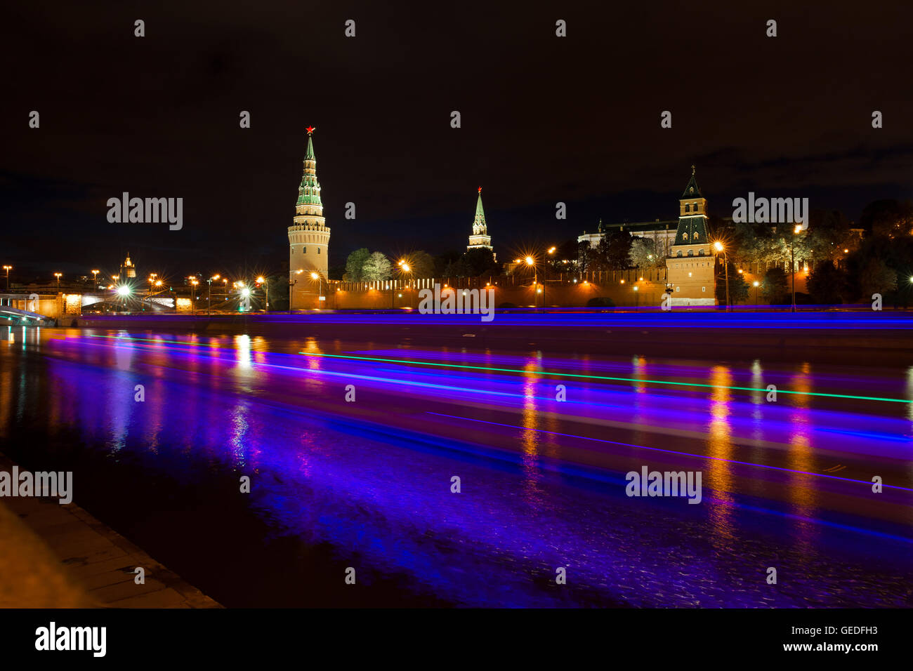 Moscow at night hi-res stock photography and images - Alamy