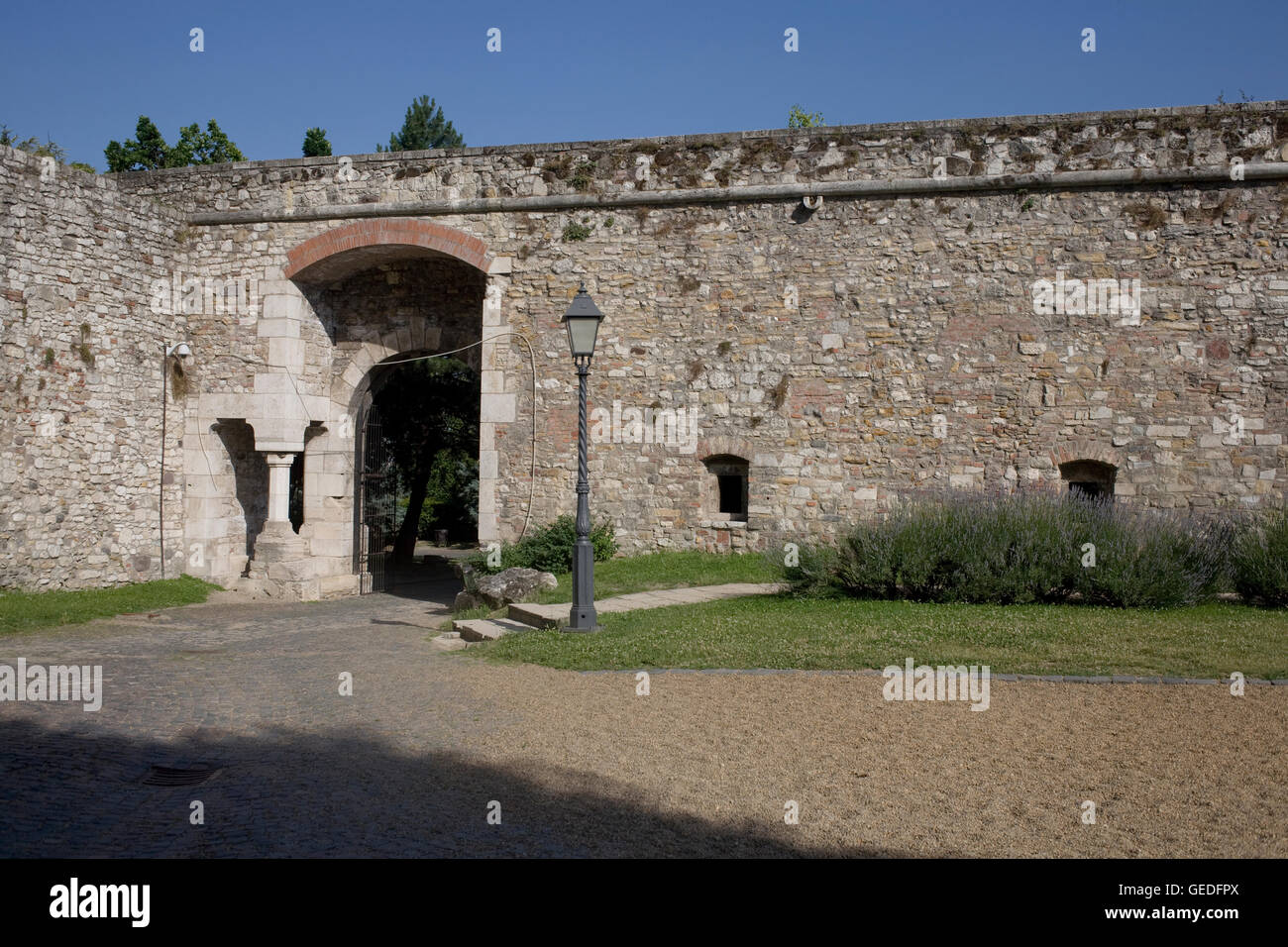 Buda castle courtyard wall hi-res stock photography and images - Alamy