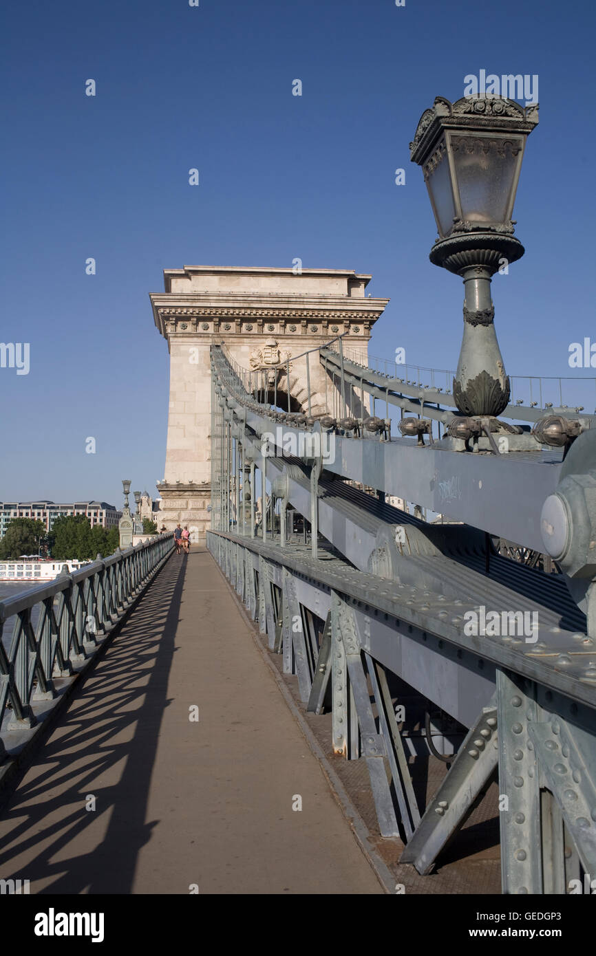 On the north side of the Chain bridge Stock Photo - Alamy