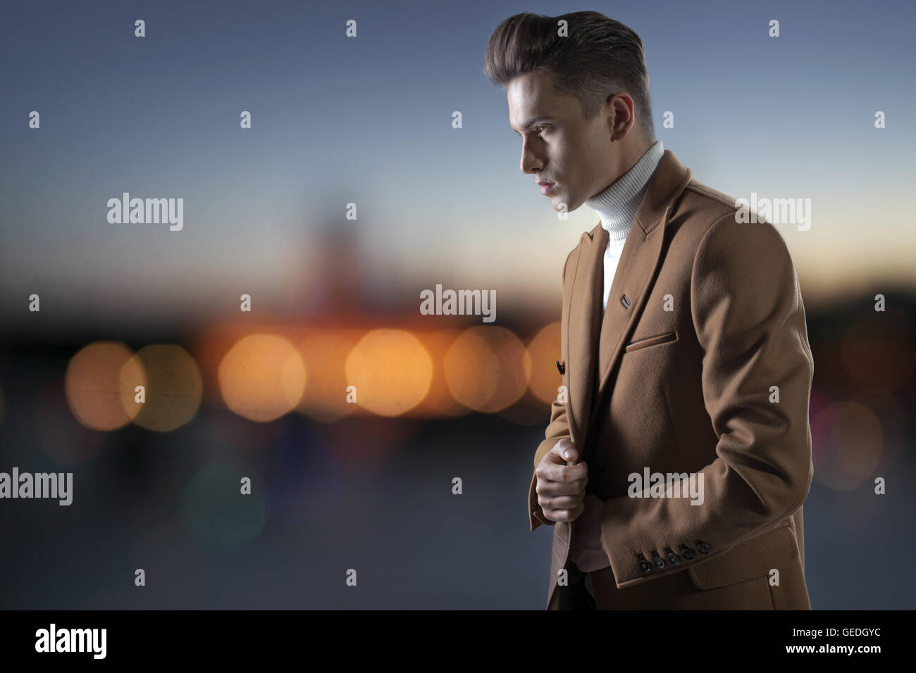 Male fashion model walking hi-res stock photography and images - Alamy