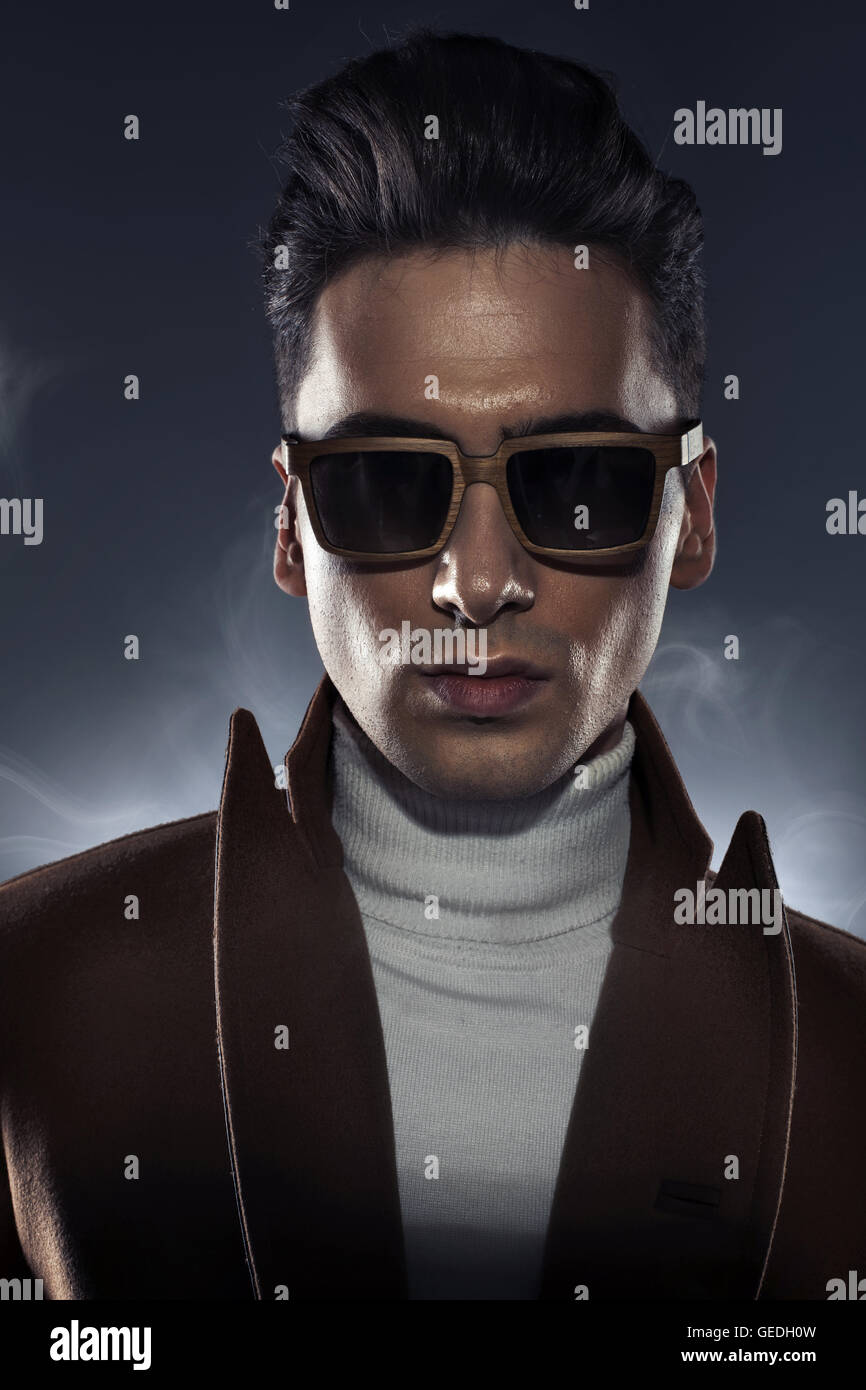 Closeup portrait of an elegant guy Stock Photo - Alamy