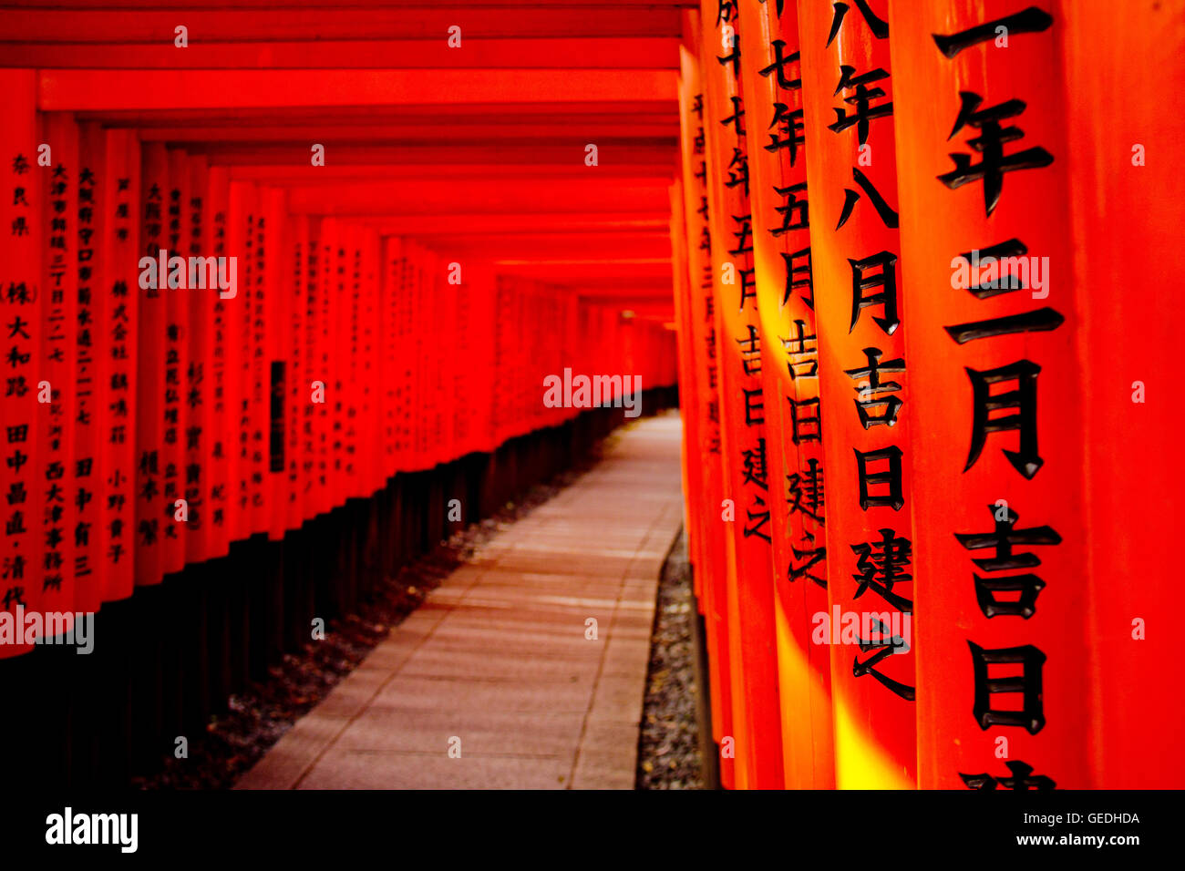 Fushimi Inari-taisha temple in Kyoto Japan Stock Photo - Alamy