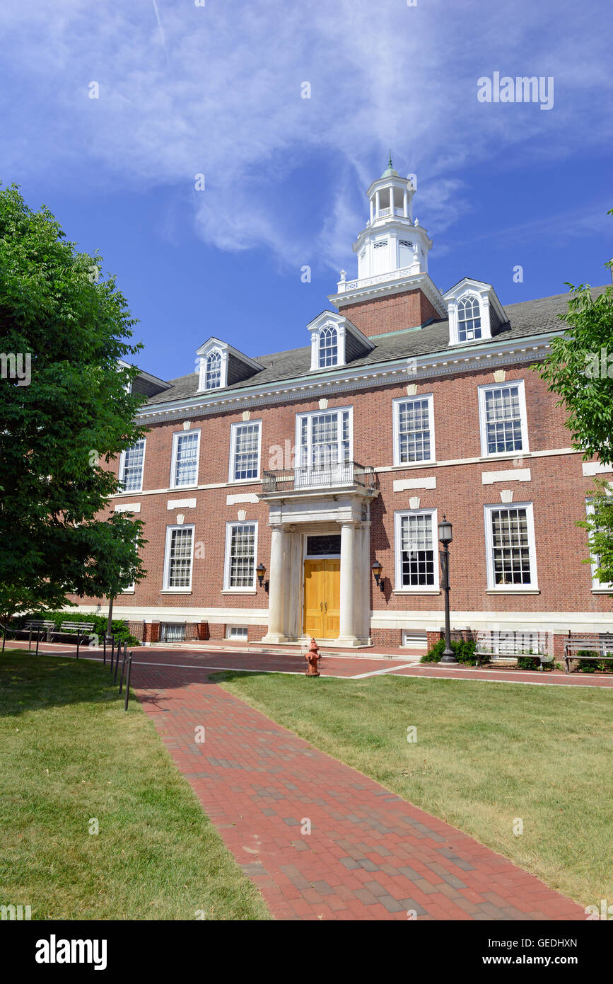 Buildings on College campus showing a Federal residential style of ...