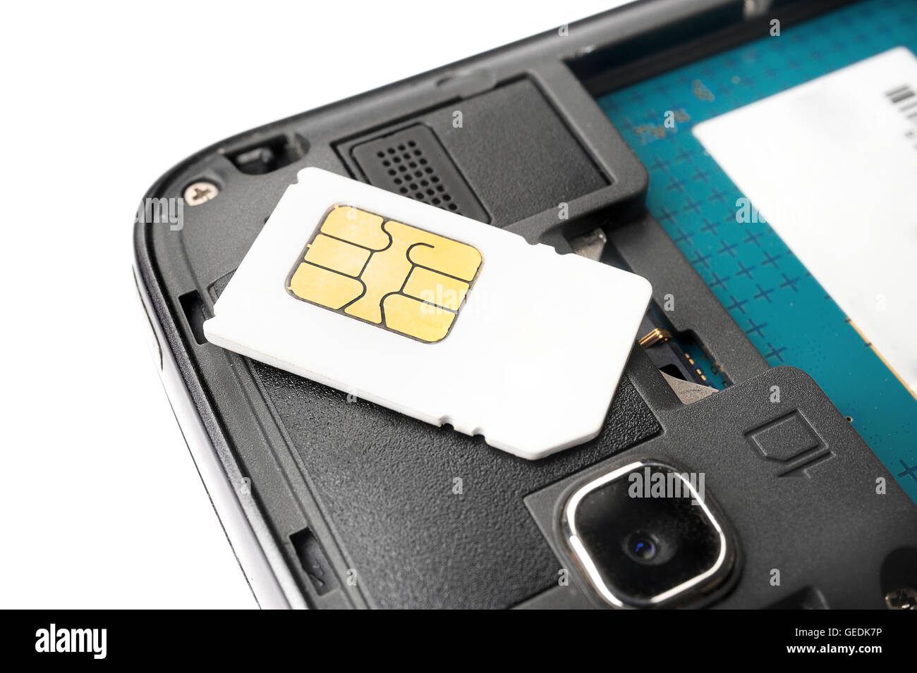 SIM card on the smart phone Stock Photo - Alamy