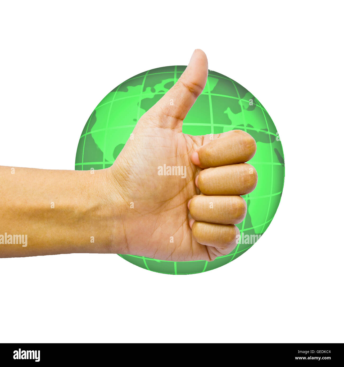 Hand with globe hi-res stock photography and images - Alamy