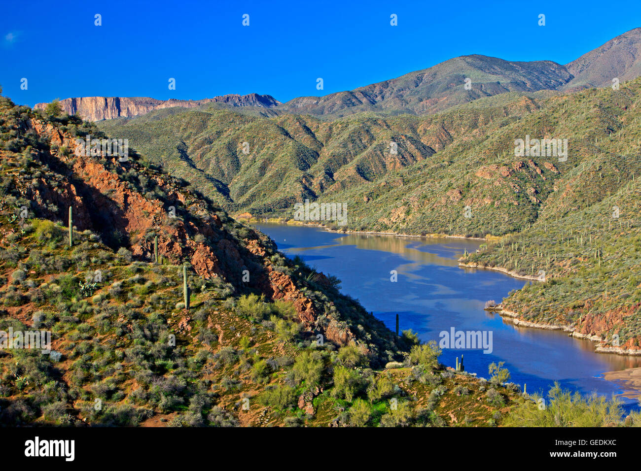 geography / travel, USA, Arizona, Apache Junction, Apache Lake, Apache ...
