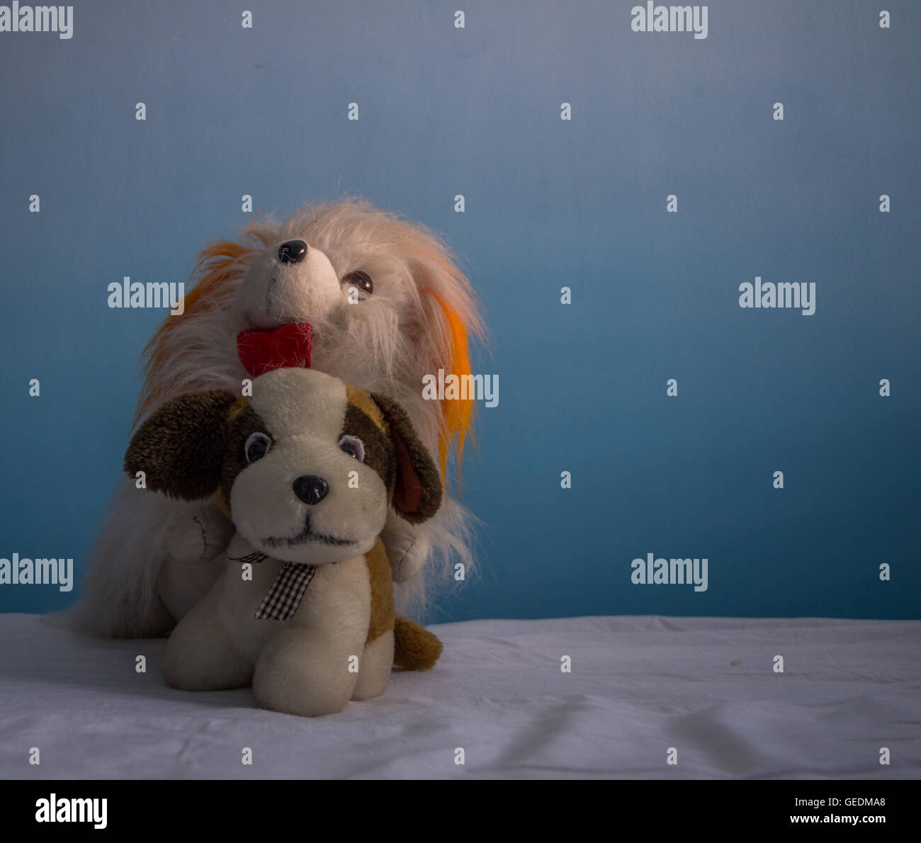 Two stuffed dogs together Stock Photo - Alamy