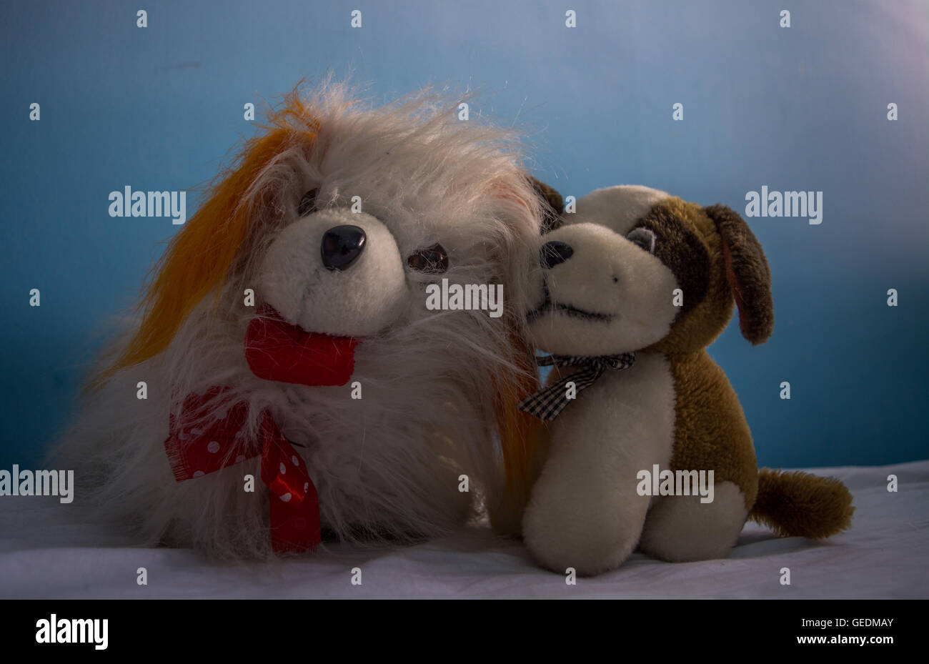 Two stuffed dogs together Stock Photo - Alamy