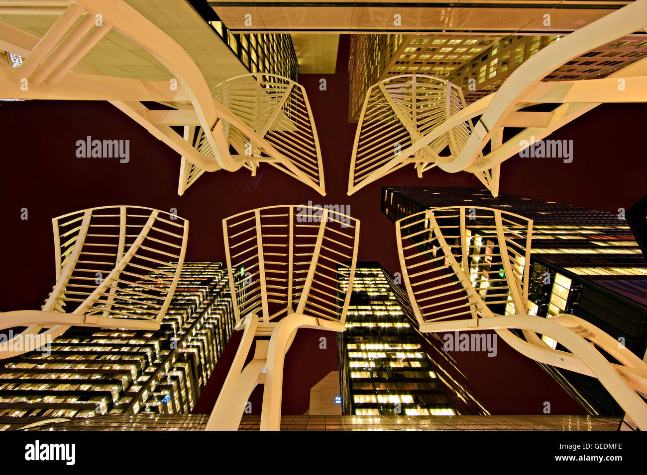 geography / travel, Canada, Alberta, Calgary, Looking up from the ...