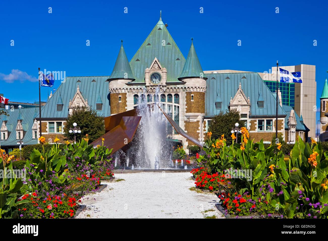 geography / travel, Canada, Quebec, Quebec City, Gare du Palais, Train ...