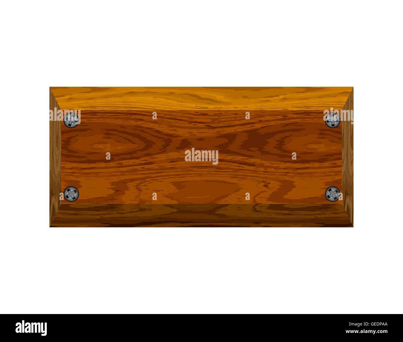 Blank wooden plate. Vector illustration Stock Vector Image & Art - Alamy