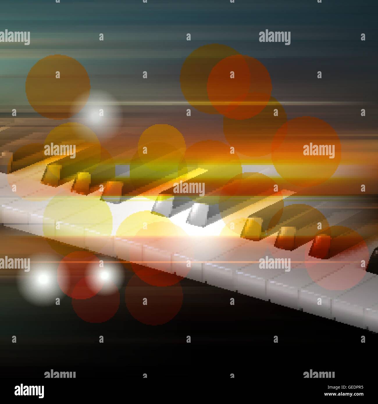 Vintage piano sheet music Stock Vector Images - Alamy