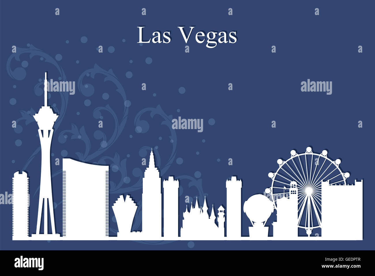 Las vegas skyline silhouette on hi-res stock photography and images - Alamy