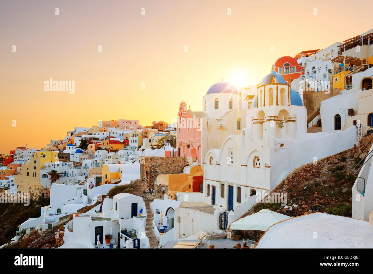 Santorini sunset hi-res stock photography and images - Alamy