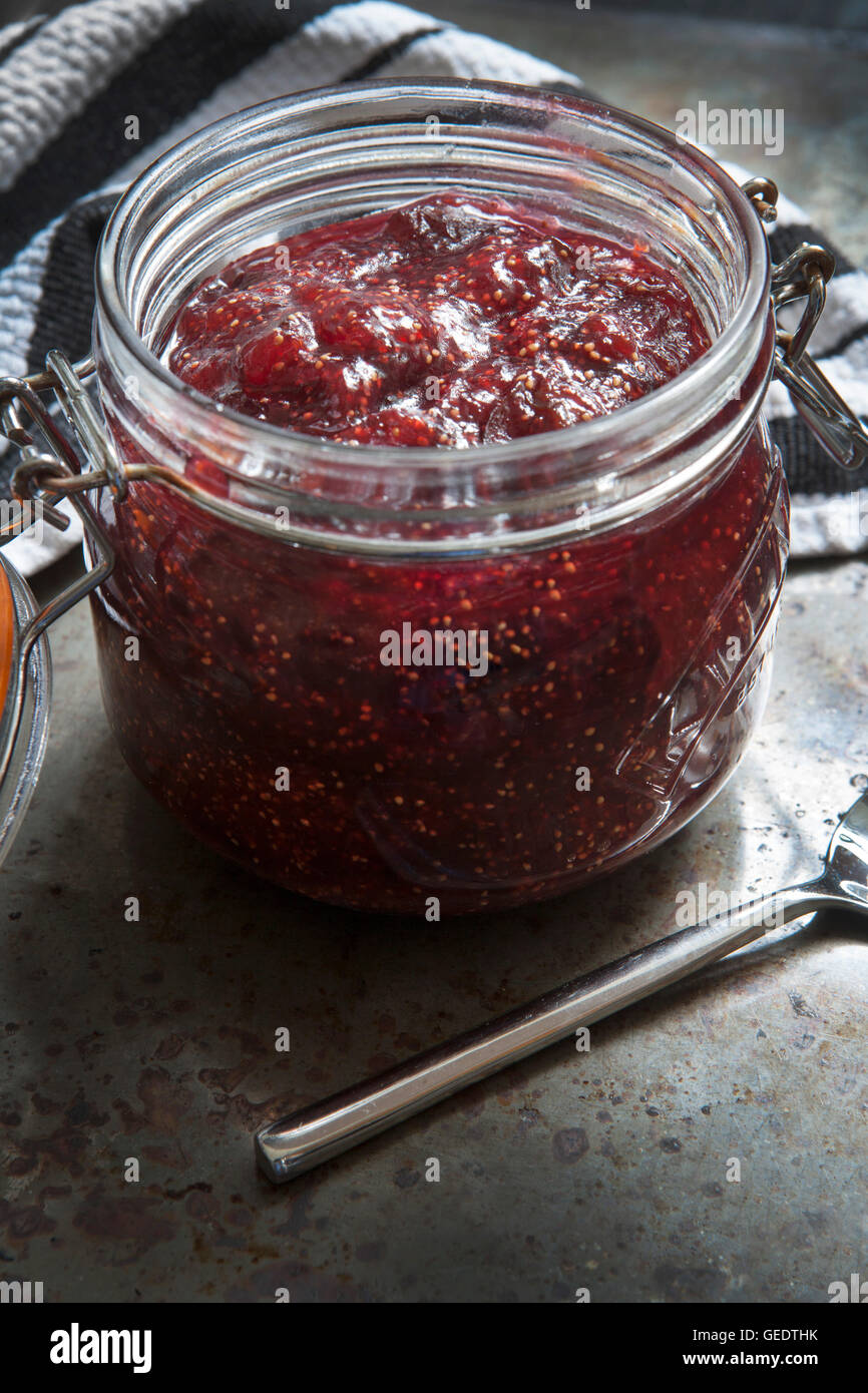 Spoon of fig jam hi-res stock photography and images - Alamy