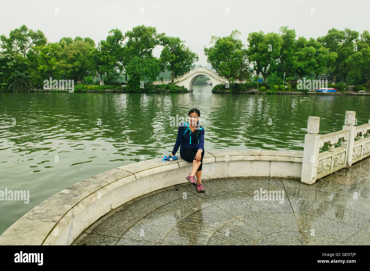 Banyan lake bridge hi-res stock photography and images - Alamy