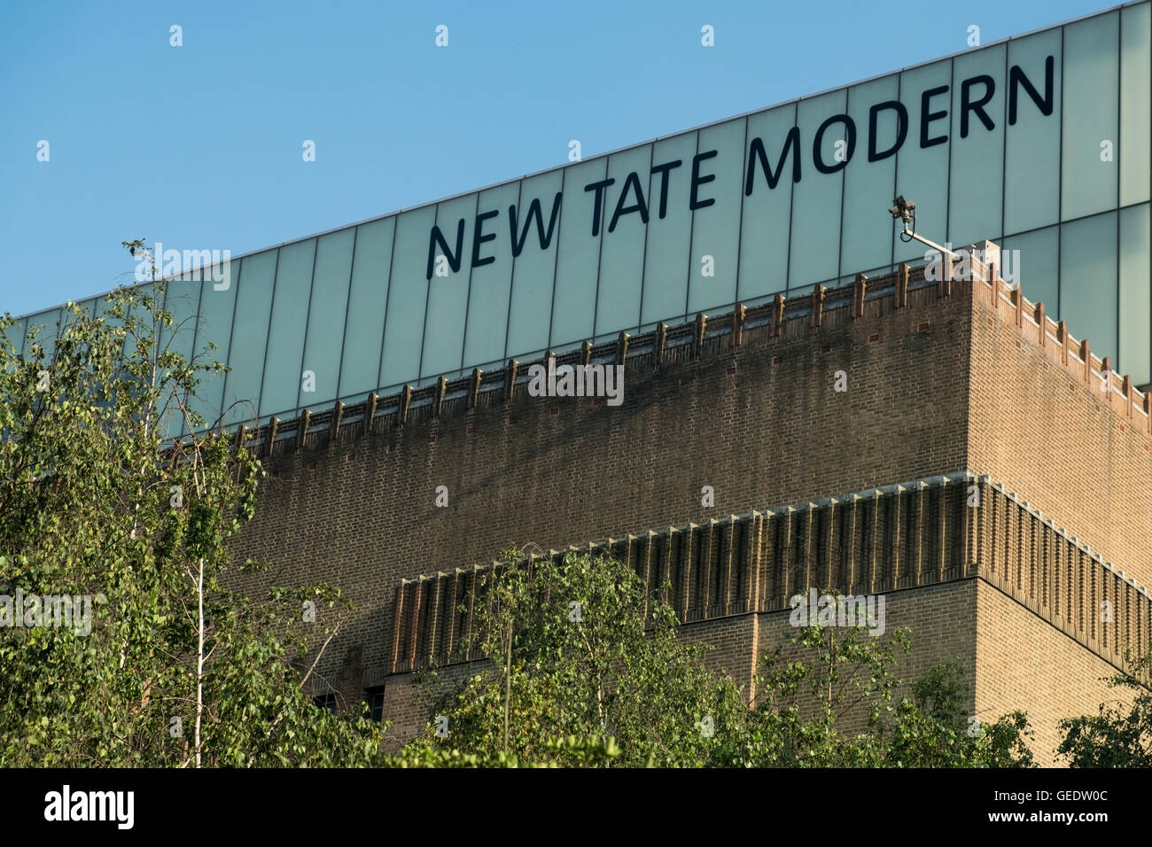 Front of the outside of the New Tate Modern in London Stock Photo - Alamy