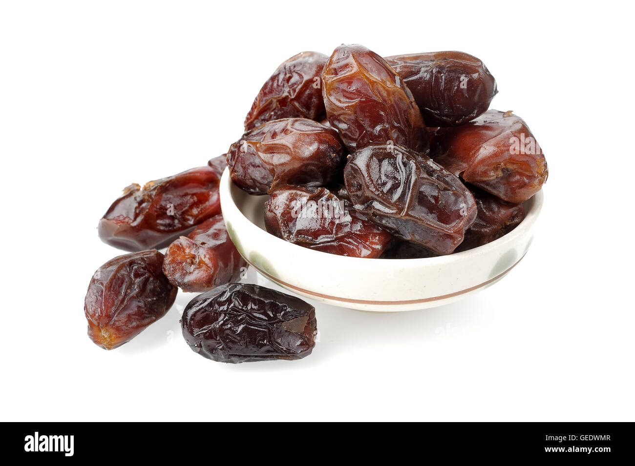 closeup sweet dried dates fruit isolated on white background Stock ...