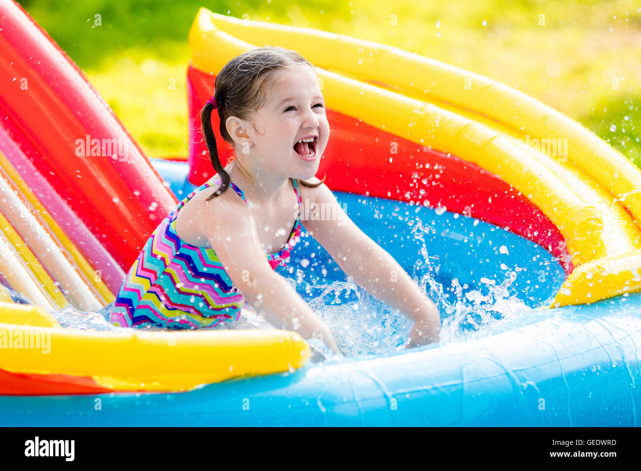 Baby pool yard hi-res stock photography and images - Alamy