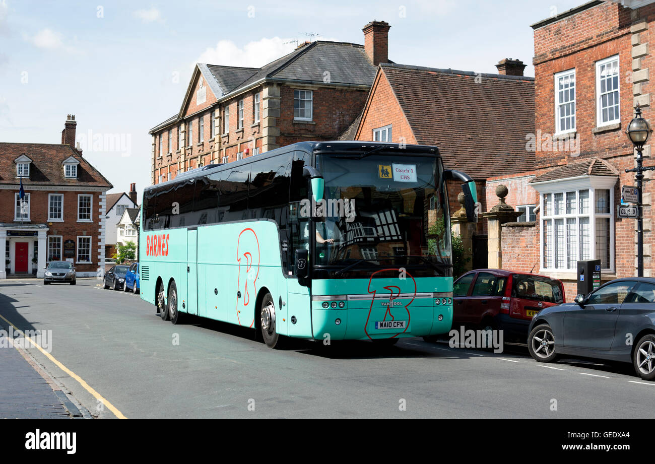 A tourist coach in Stratford-upon-Avon town centre, UK Stock Photo - Alamy