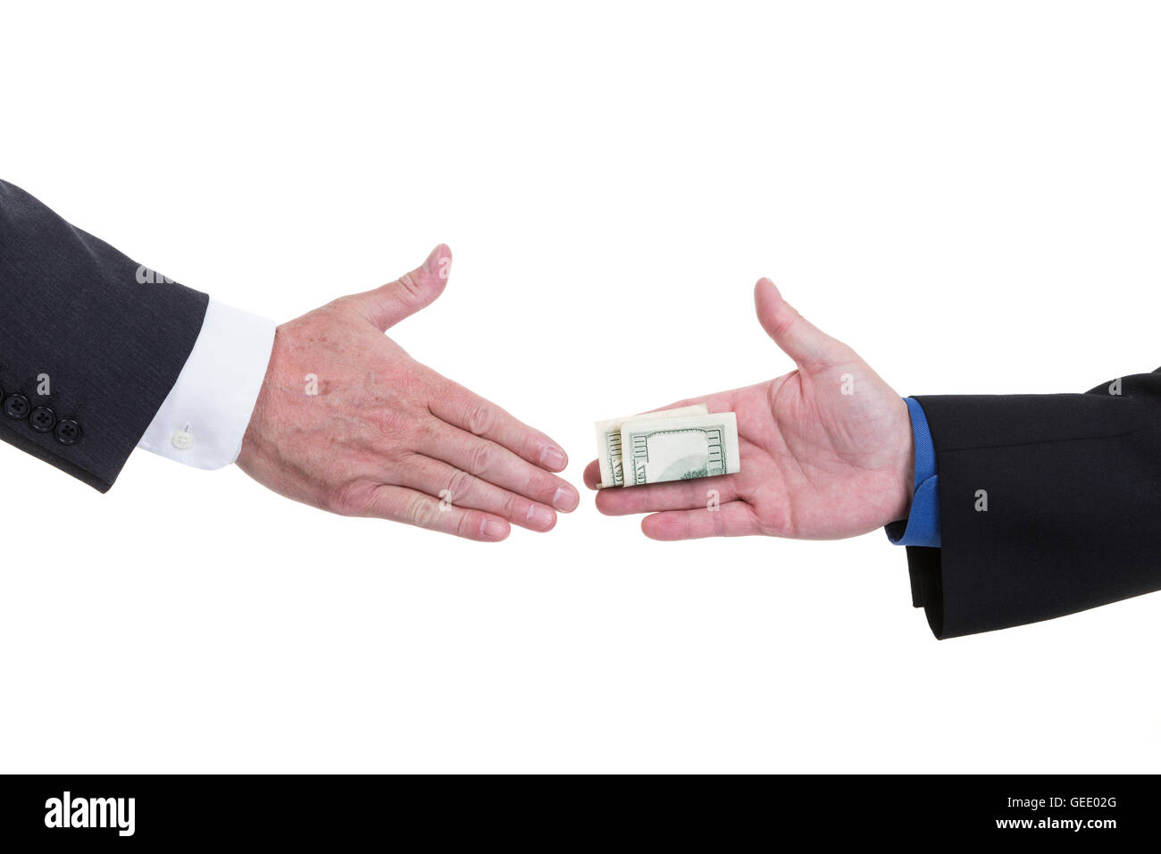 Money handshake hi-res stock photography and images - Alamy