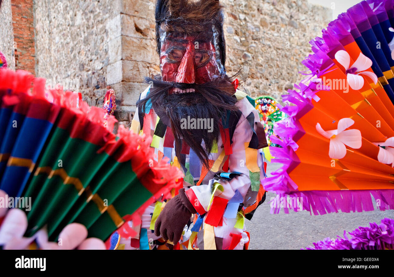 Antruejo (Carnival).`Demonio´(demon). Llamas de la Ribera. León ...