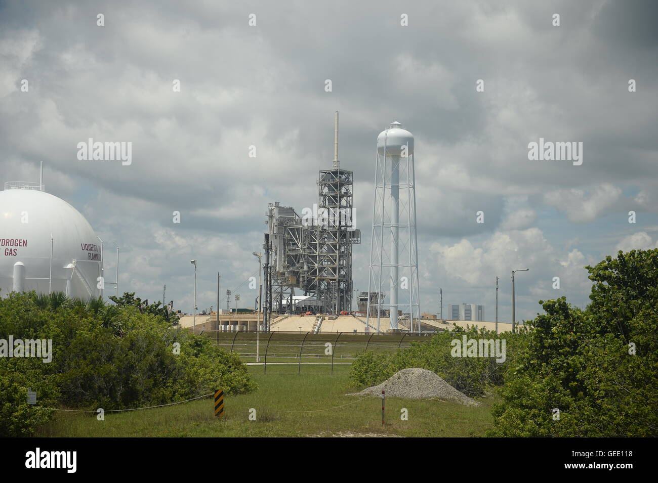 Launch pad 39A at the Kennedy Space Centre, Cape Canaveral, Florida ...