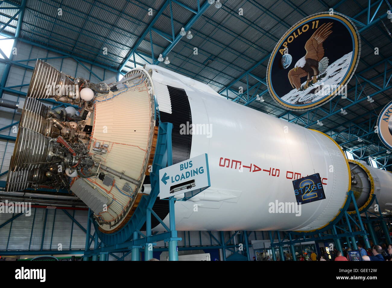 Apollo command / service module and Saturn V Rocket at The Kennedy ...