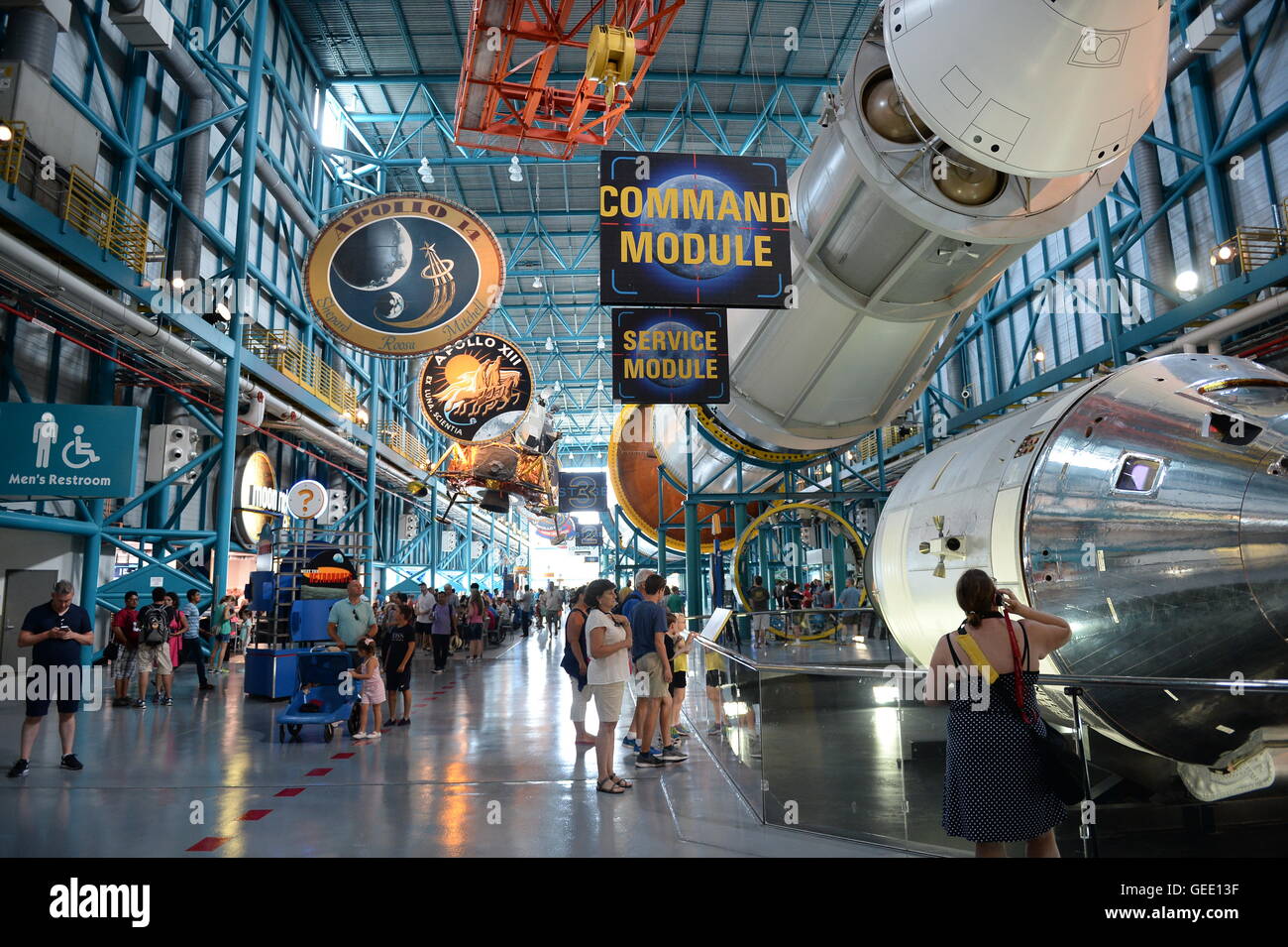 Apollo command / service module and Saturn V Rocket at The Kennedy ...