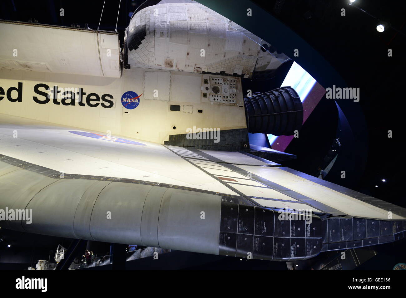 The space shuttle Atlantis display at the visitor complex Kennedy Space ...