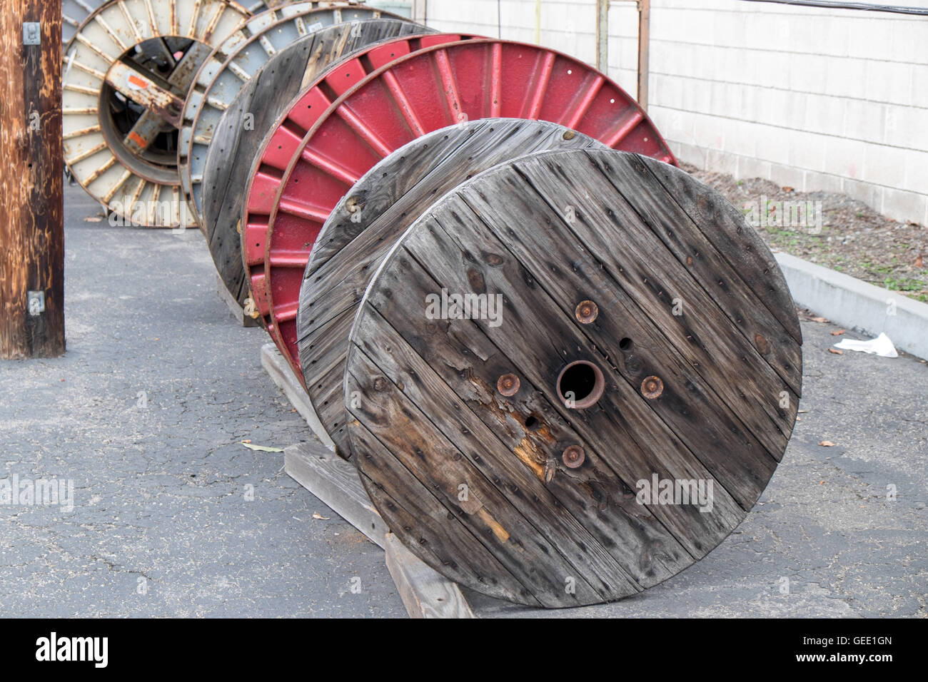 Cable Spools High Resolution Stock Photography and Images - Alamy