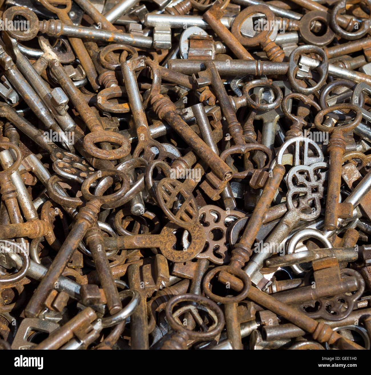 A collection of old and rusty key's Stock Photo - Alamy