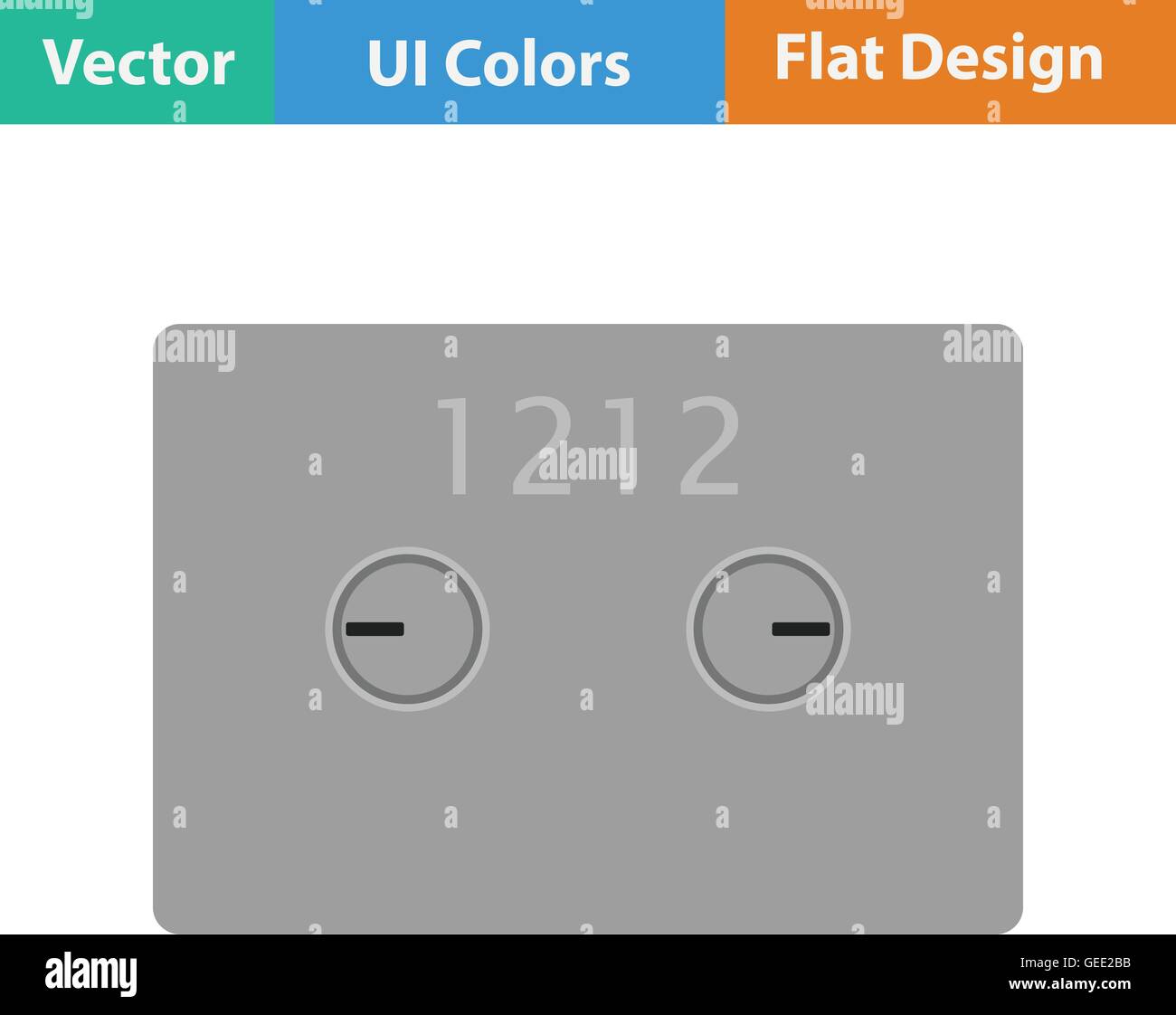 Safe cell icon. Flat color design. Vector illustration Stock Vector ...